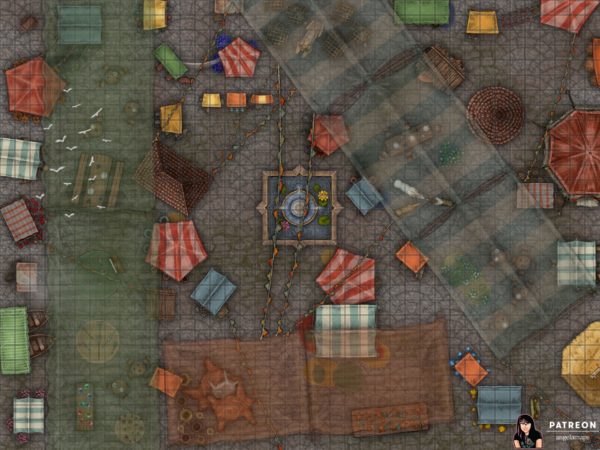 Great Bazaar – Angela Maps – Free, Static, and Animated Battle Maps for ...