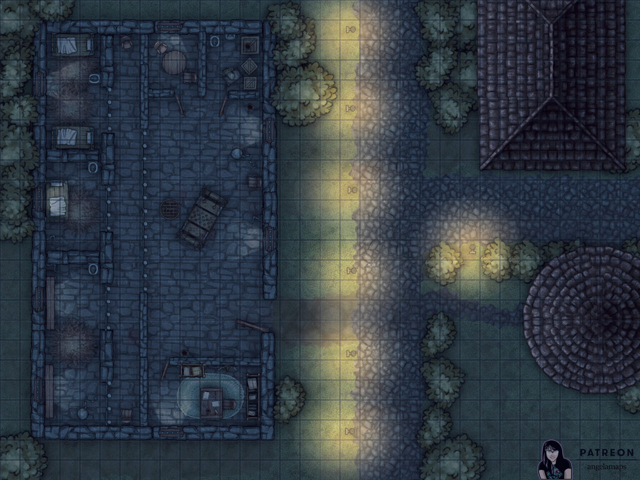 Jail – Angela Maps – Free, Static, and Animated Battle Maps for D&D and ...