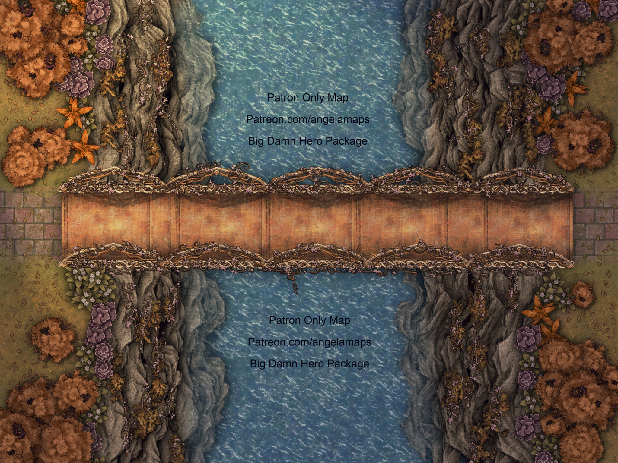 Elven Bridge – Angela Maps – Free Battle Maps for TTRPGs