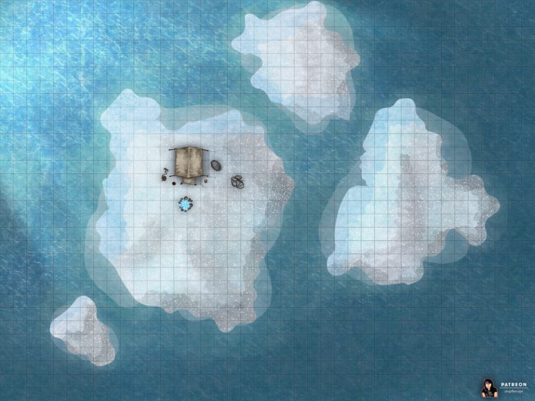 Iceberg – Angela Maps – Free, Static, and Animated Battle Maps for D&D ...
