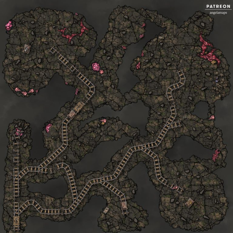 Mines Battlemap – Angela Maps – Free, Static, and Animated Battle Maps ...
