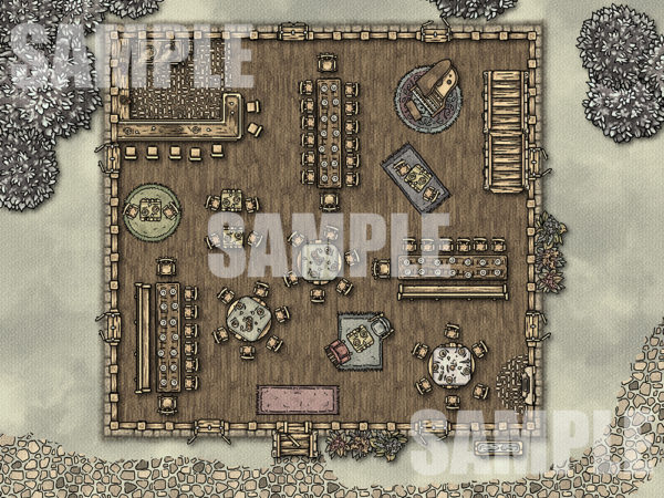 Watercolor Inn Battlemap – Angela Maps – Free, Static, and Animated ...