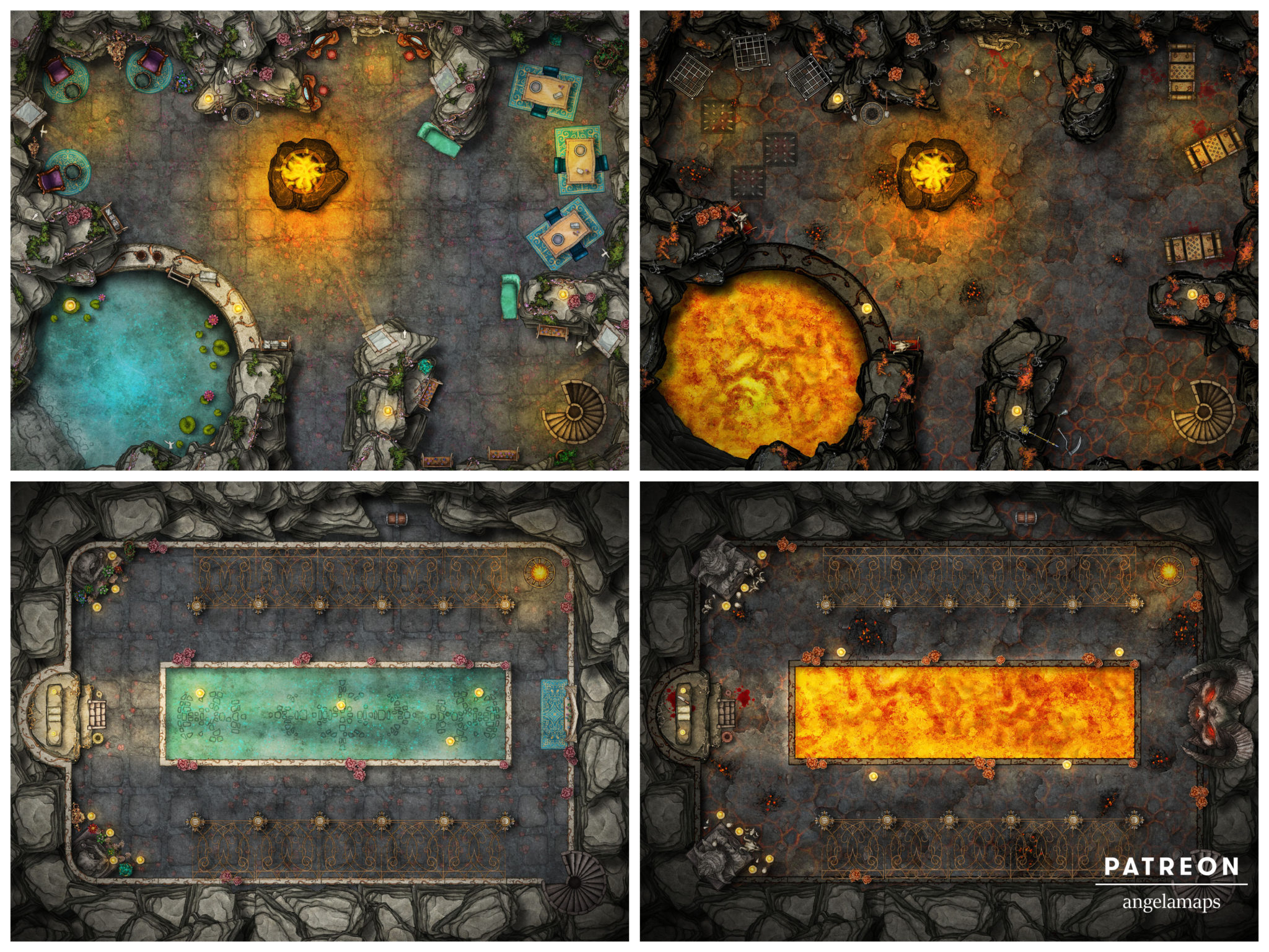 Temple of Sune – Angela Maps – Free Battle Maps for TTRPGs