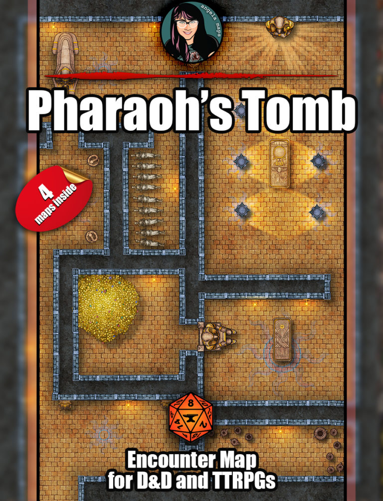 Pharaoh’s Tomb battle map pack – Foundry VTT support. JPG/WEBM – Angela ...
