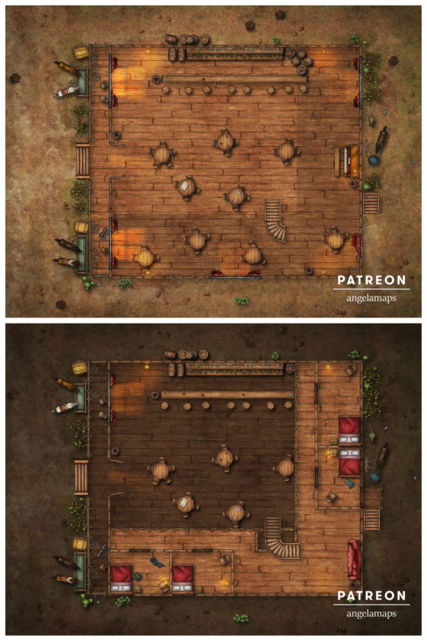 Saloon – Angela Maps – Free, Static, and Animated Battle Maps for D&D ...