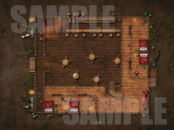 Saloon battle map pack – Foundry VTT support. JPG/MP4 – Angela Maps ...