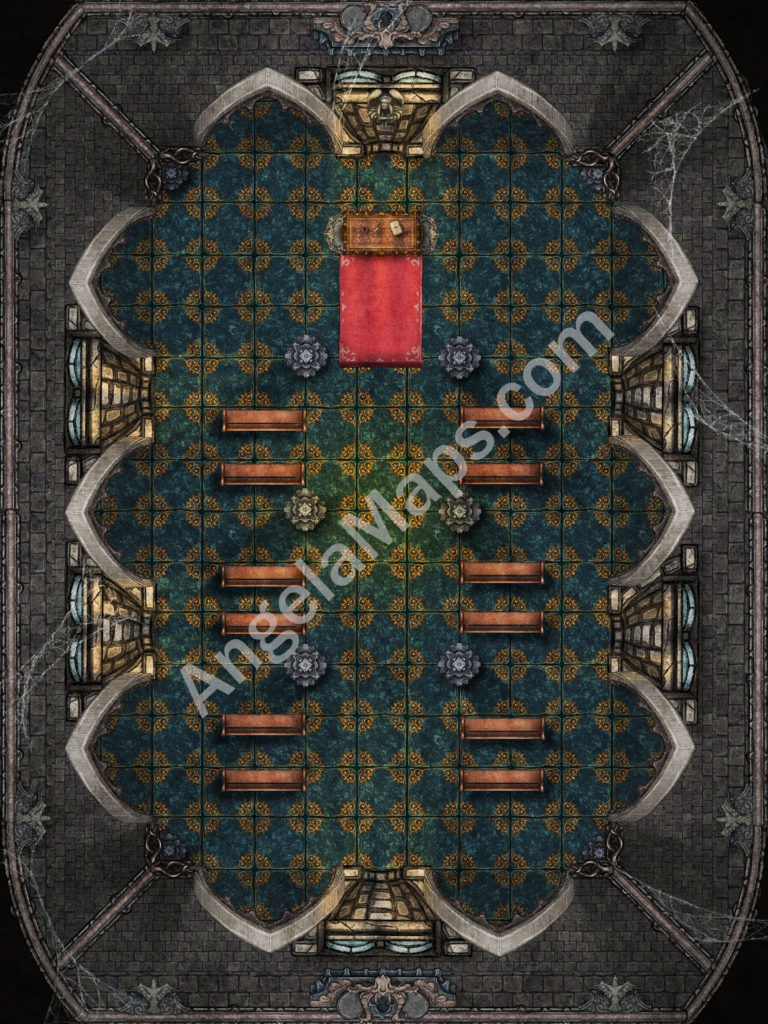 Gothic Chamber – Foundry VTT support. JPG/WEBM – Angela Maps – Free ...