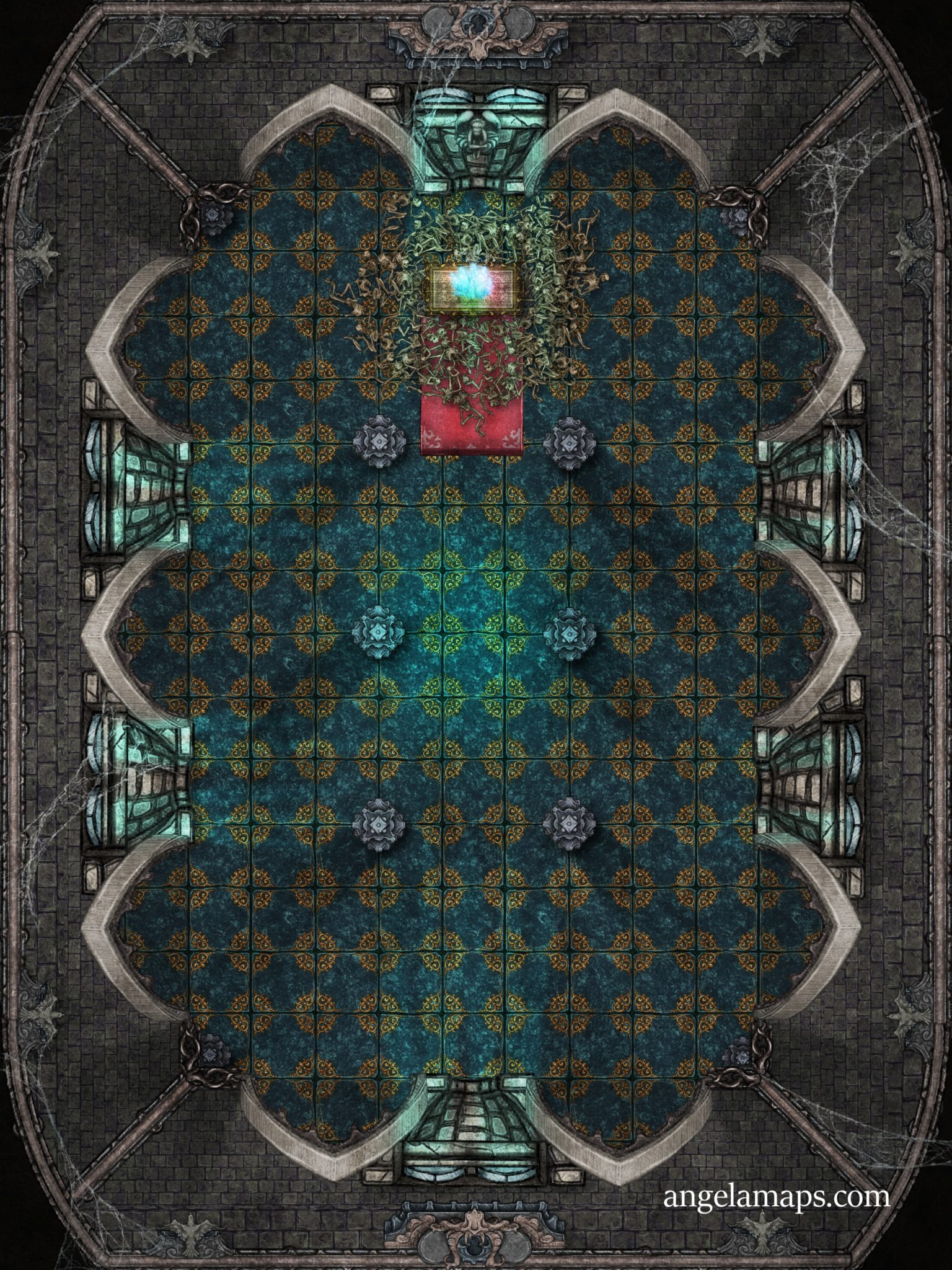 Gothic Chamber – Angela Maps – Free Battle Maps for TTRPGs