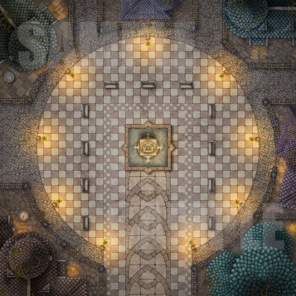 Lady of Pain (Sigil) battle map pack – Foundry VTT support. JPG/MP4 ...