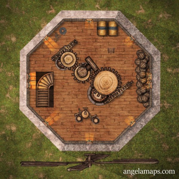 Mill – Angela Maps – Free Battle Maps for TTRPGs
