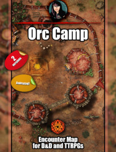 Orc Camp battle map pack – Foundry VTT support. JPG/WEBM – Angela Maps ...