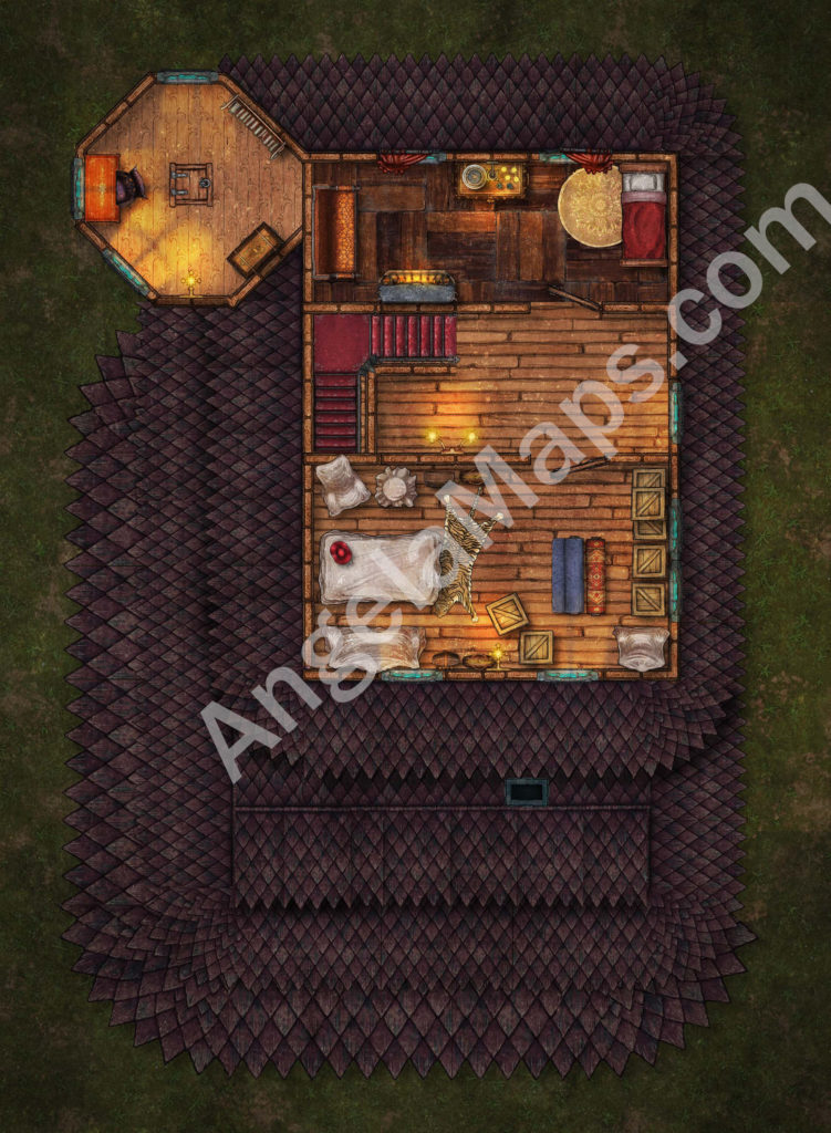 Destroyed Manor and Pub – Angela Maps – Free, Static, and Animated ...