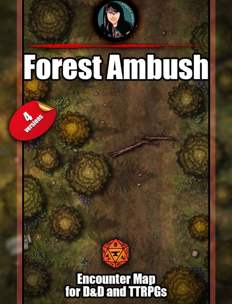 Forest Ambush – Foundry VTT support. JPG – Angela Maps – Free, Static ...