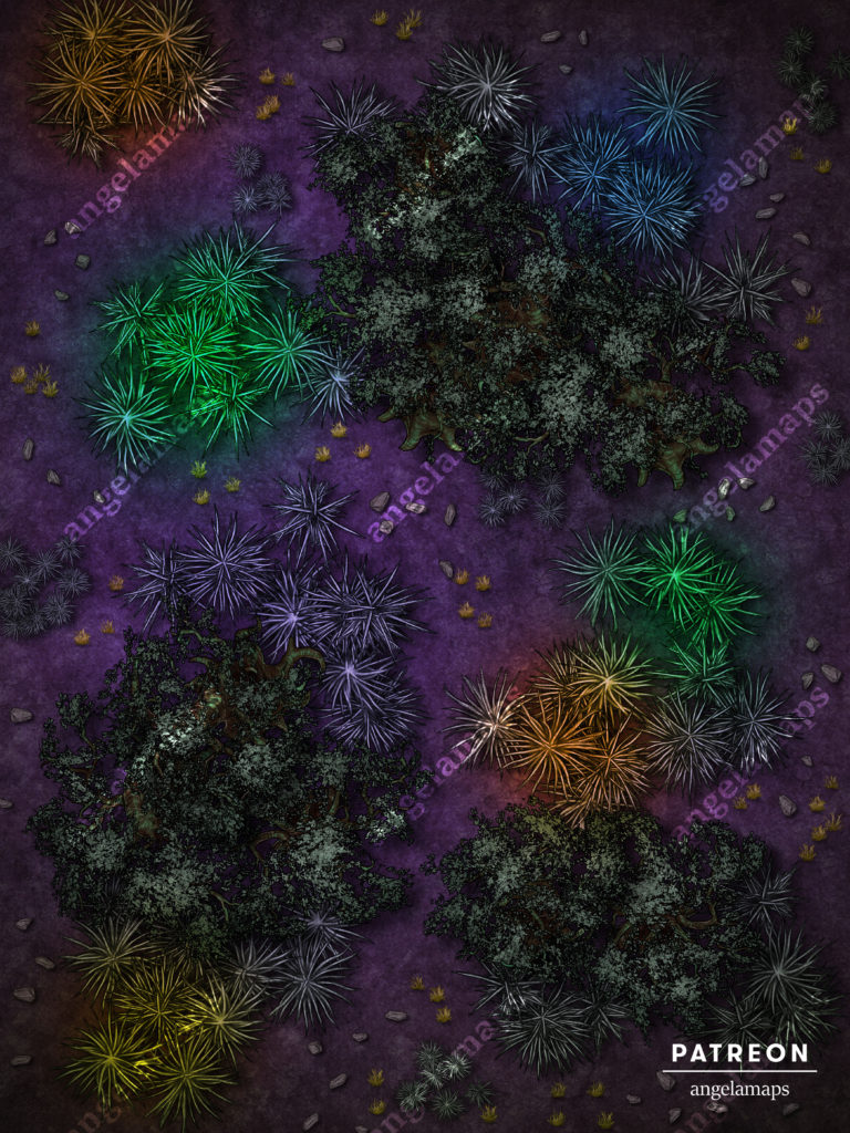 Purple forest jungle battle map – Angela Maps – Free, Static, and ...
