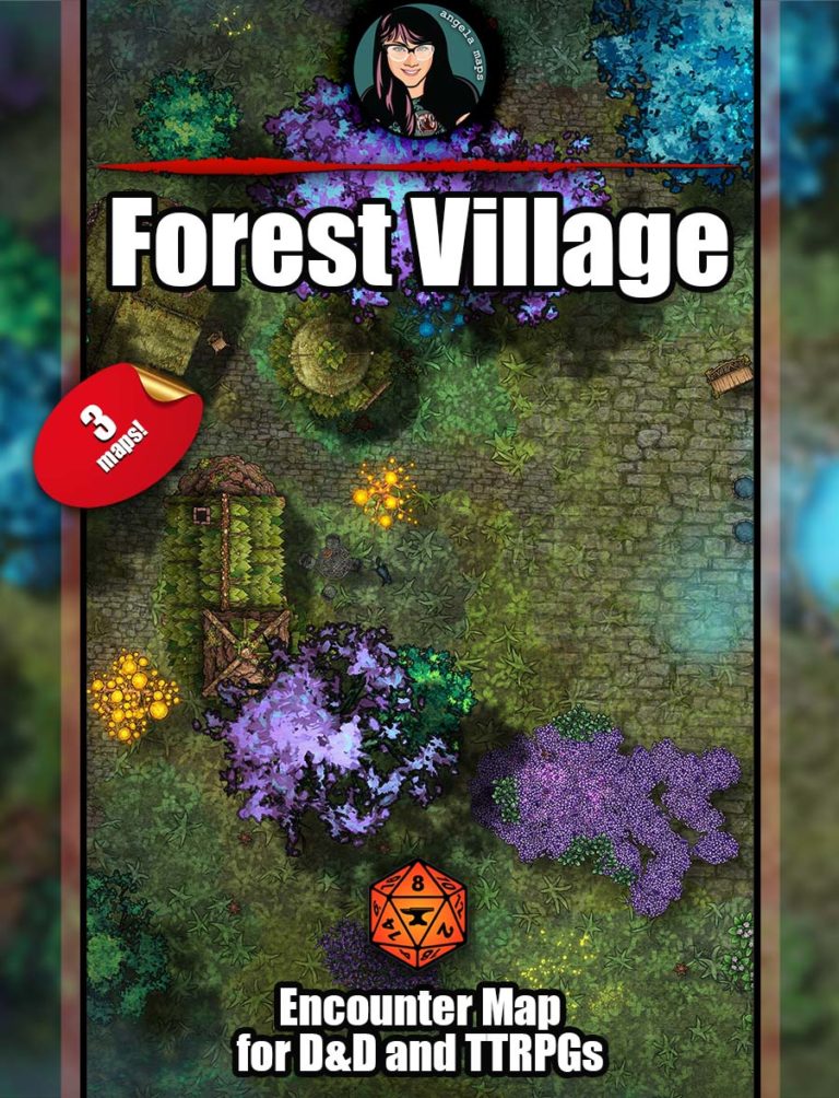 Forest Village – Foundry VTT support. JPG – Angela Maps – Free, Static ...