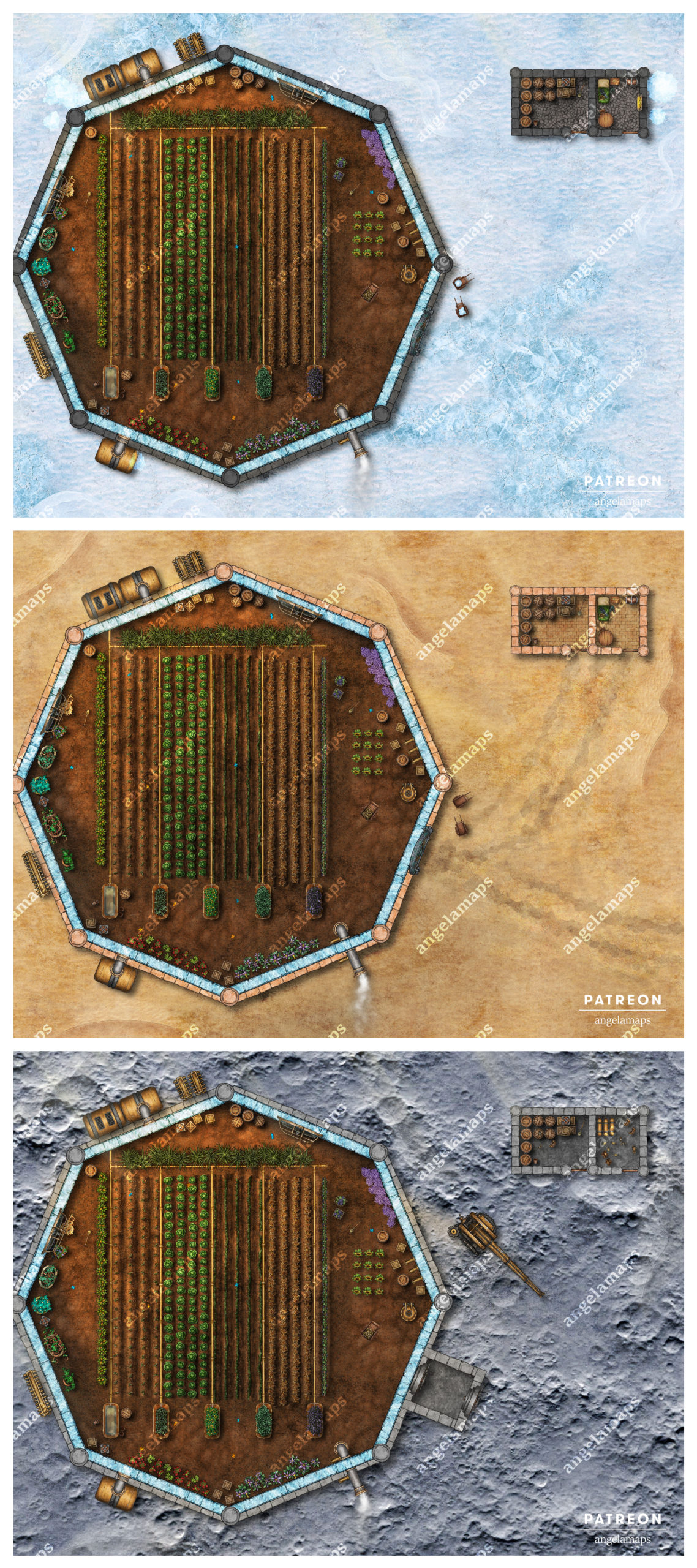 Greenhouse – Angela Maps – Free Battle Maps for TTRPGs