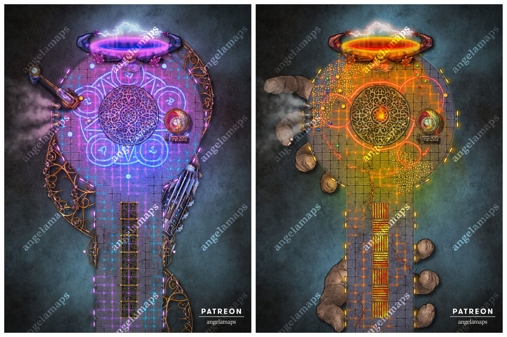 Portals – Angela Maps – Free, Static, and Animated Battle Maps for D&D ...