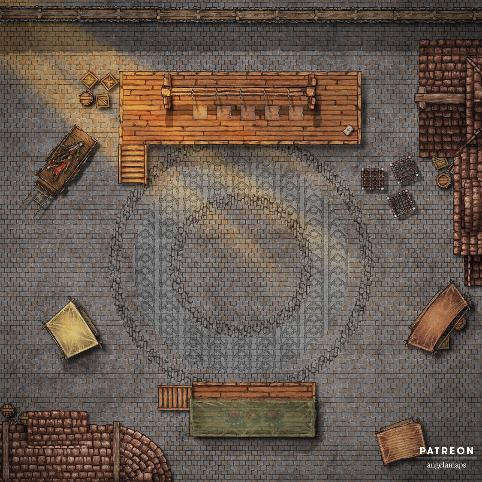 Executioner Map Pack – Angela Maps – Free Battle Maps for TTRPGs