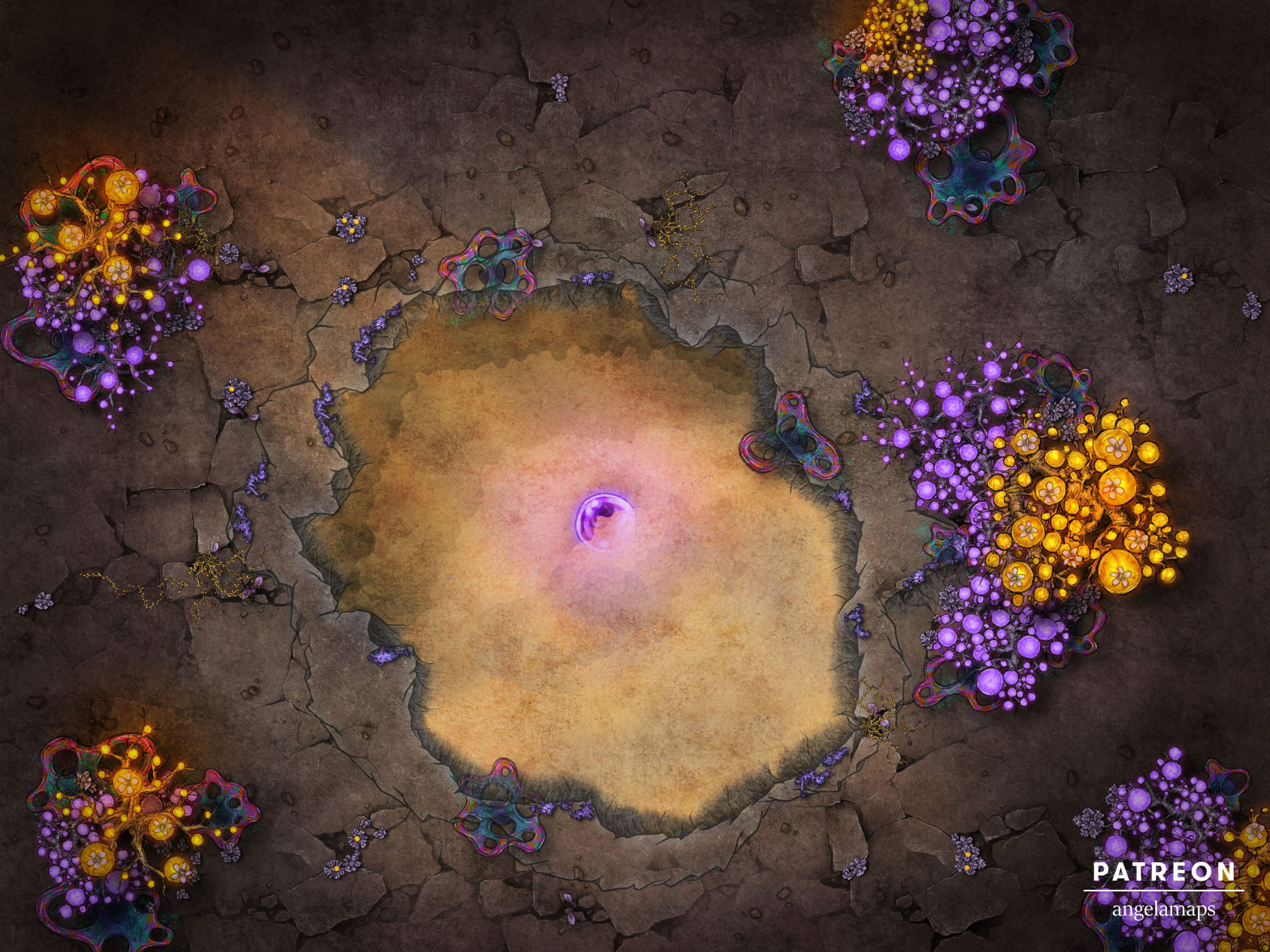 Crater – Angela Maps – Free, Static, and Animated Battle Maps for D&D ... Crater – Angela Maps – Free, Static, and Animated Battle Maps for D&D ...