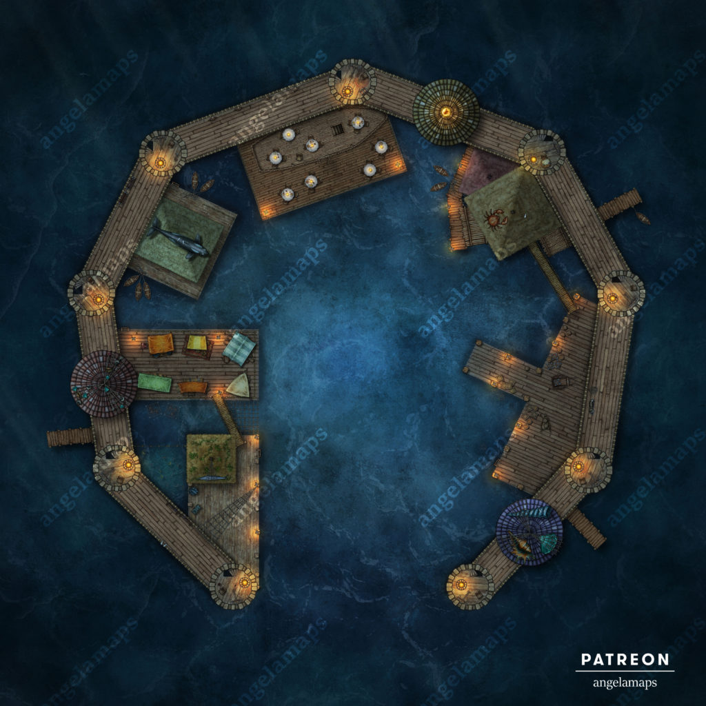 Sea City – Foundry VTT support – Animated JPG/MP4/WEBM – Angela Maps ...