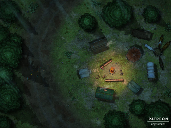 Camp – Angela Maps – Free, Static, and Animated Battle Maps for D&D and ...
