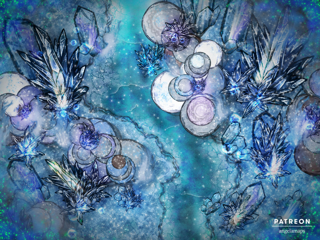 Crystal Ice Cavern – Angela Maps – Free, Static, and Animated Battle ...