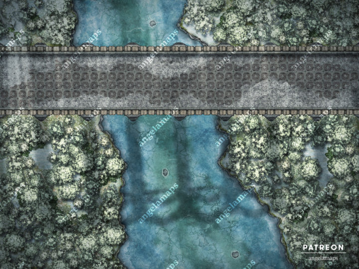 Aqueduct battle map with Foundry VTT support – Animated JPG/WEBM ...