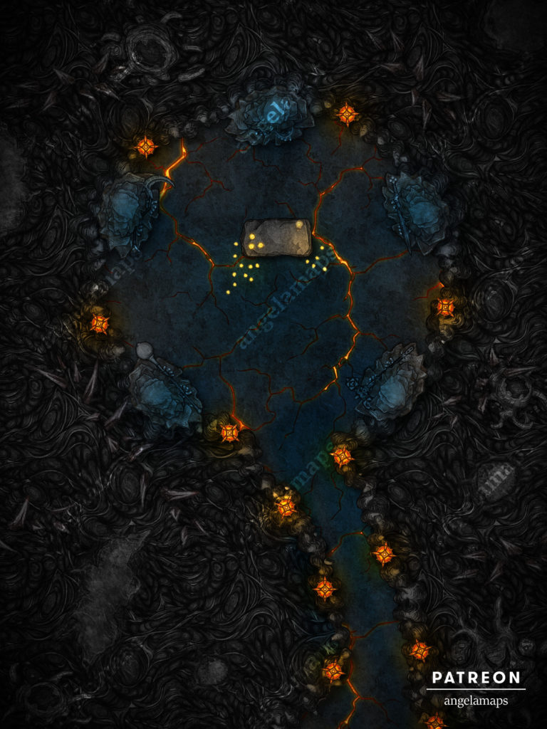 Hell battle map with Foundry VTT support – Animated JPG/WEBM – Angela ...