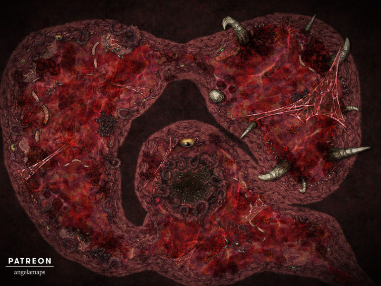 Flesh Dungeon – Angela Maps – Free, Static, and Animated Battle Maps ...