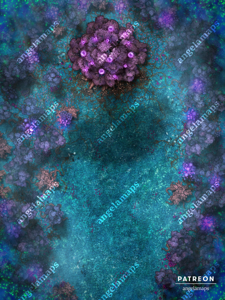 Dark Thicket battle map with Foundry VTT support – Animated JPG/WEBM ...