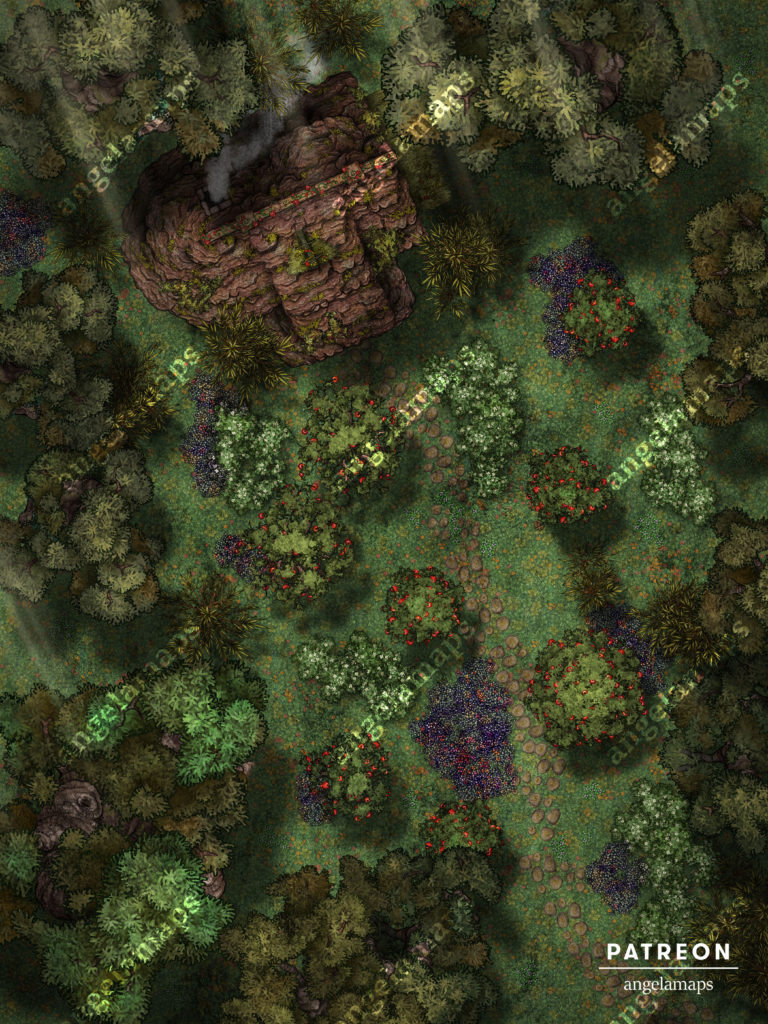 Hag Hut battle map with Foundry VTT support – JPG – Angela Maps – Free ...