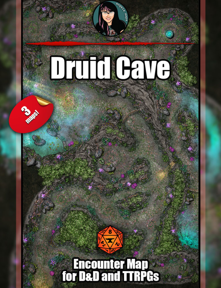 Druid Cave – Angela Maps – Free, Static, and Animated Battle Maps for D ... Druid Cave – Angela Maps – Free, Static, and Animated Battle Maps for D ...