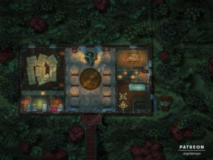 Monk Temple on a Mountain – Angela Maps – Free Battle Maps for TTRPGs