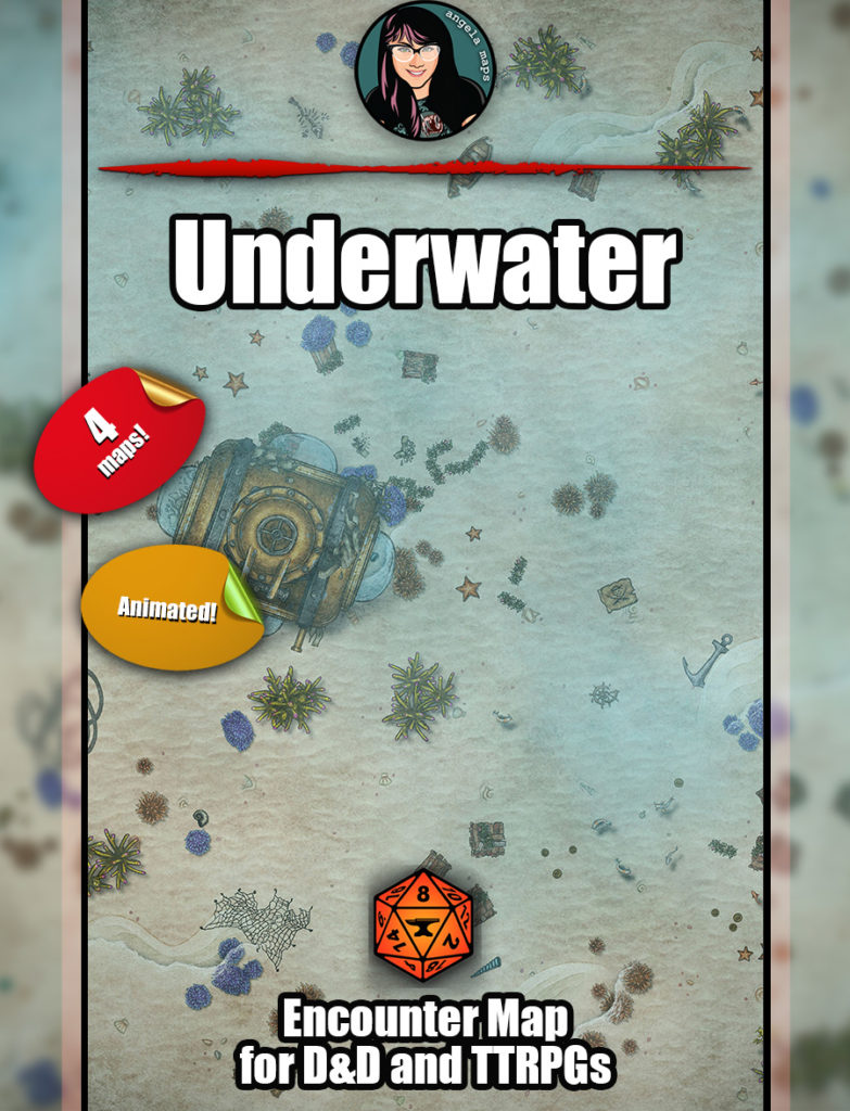 Underwater – Angela Maps – Free, Static, and Animated Battle Maps for D ...