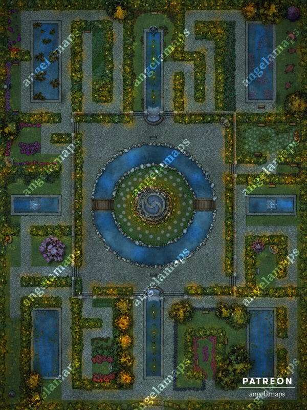 The Garden – Angela Maps – Free, Static, and Animated Battle Maps for D ...