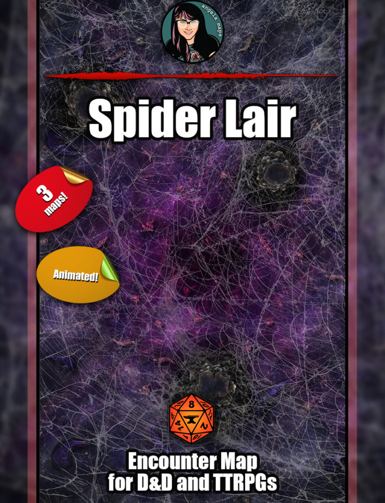 Spider Lair – Angela Maps – Free, Static, and Animated Battle Maps for ...