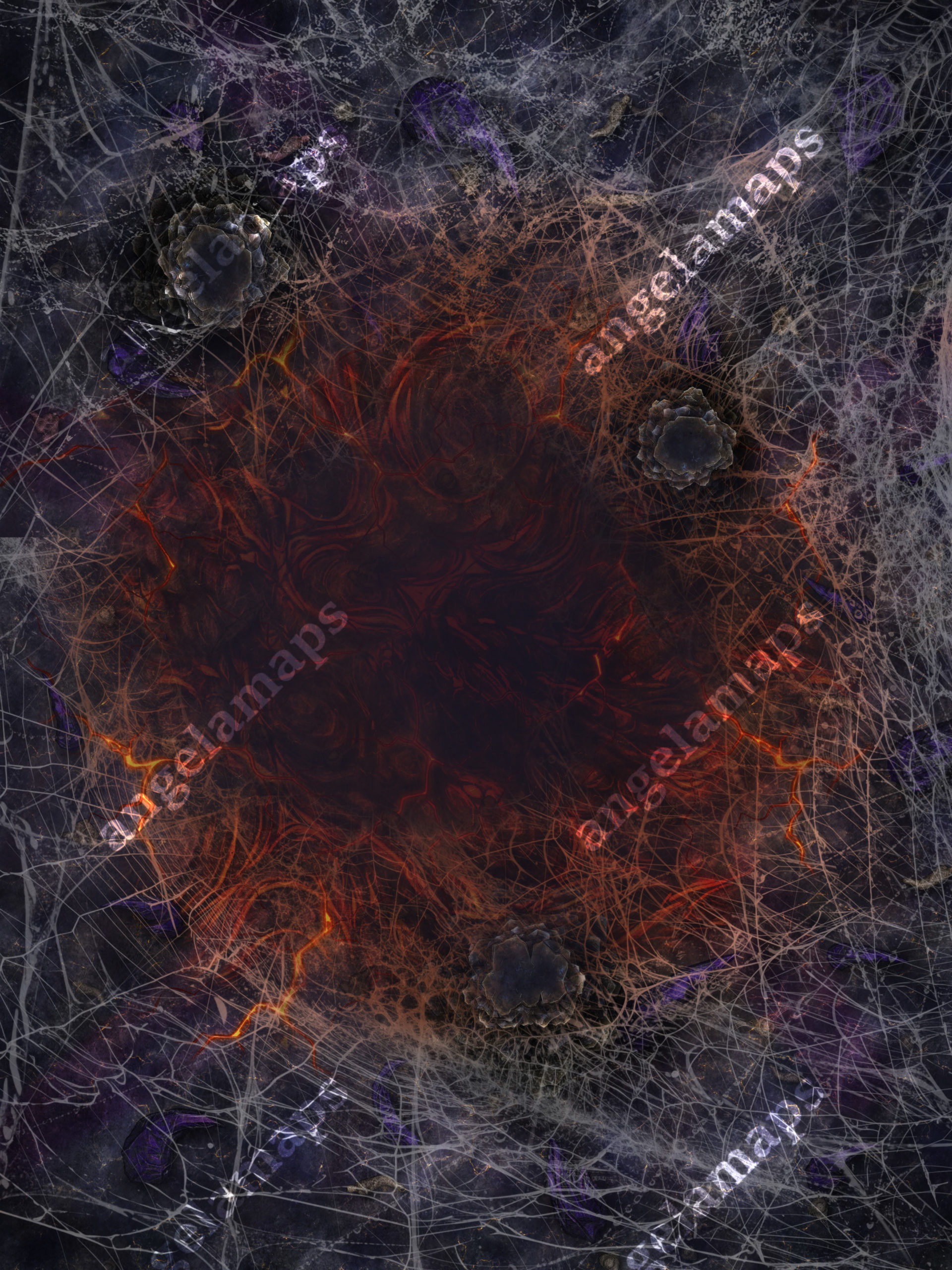 Spider Lair – Angela Maps – Free Battle Maps for TTRPGs