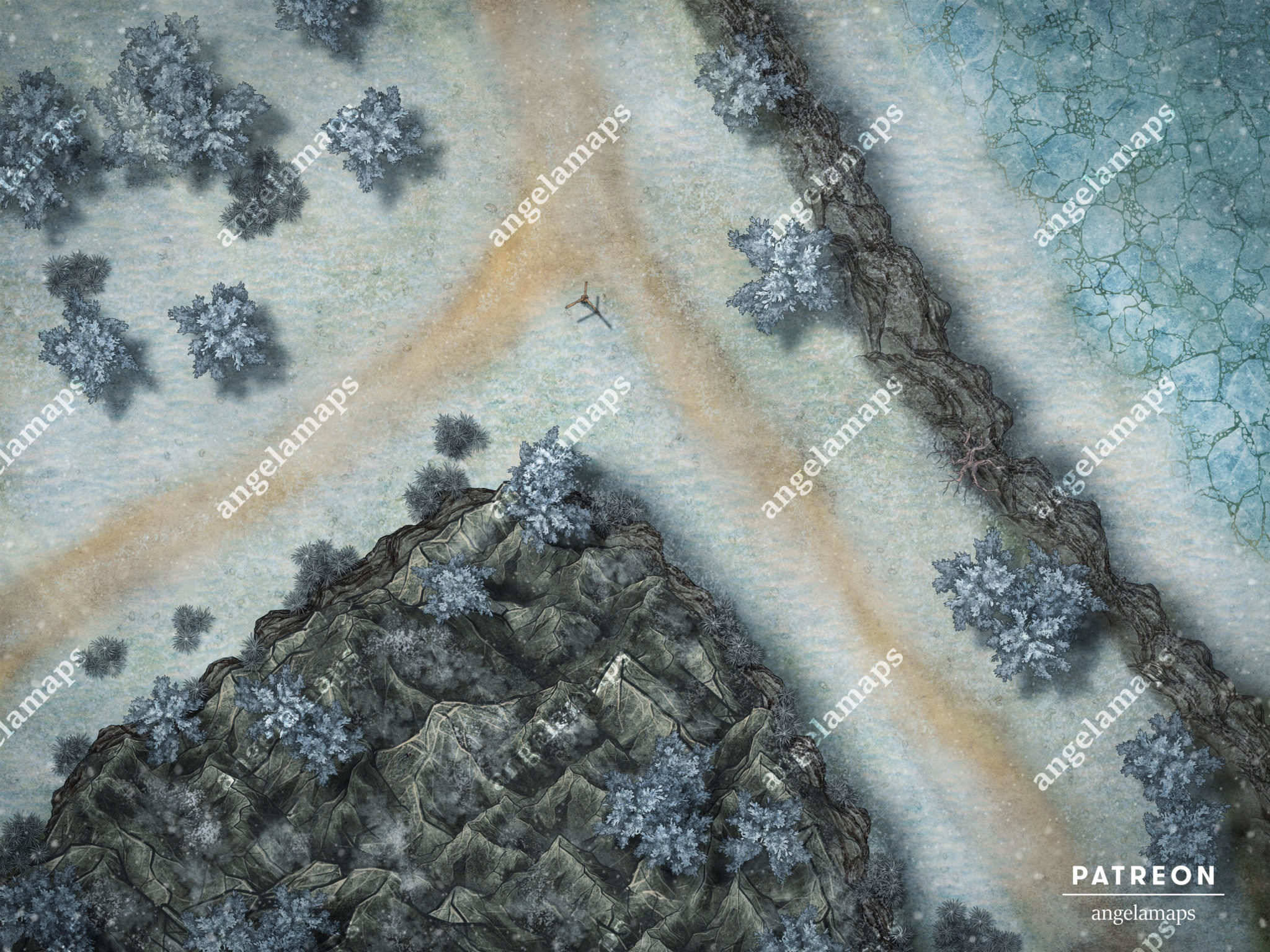 Two Paths – Angela Maps – Free, Static, and Animated Battle Maps for D ...