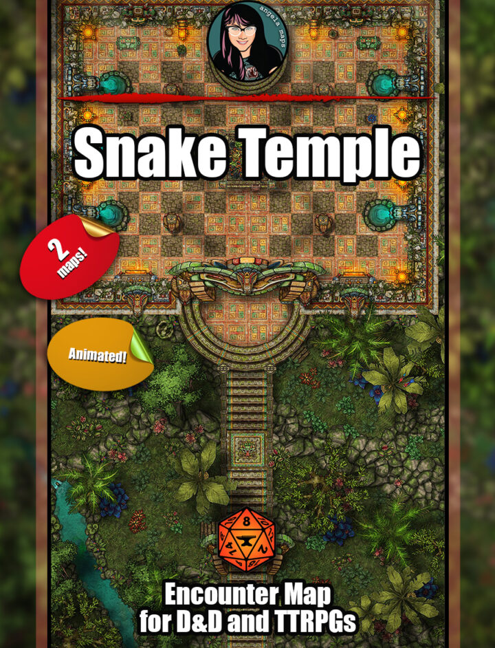 Snake Temple – Angela Maps – Free, Static, and Animated Battle Maps for ...