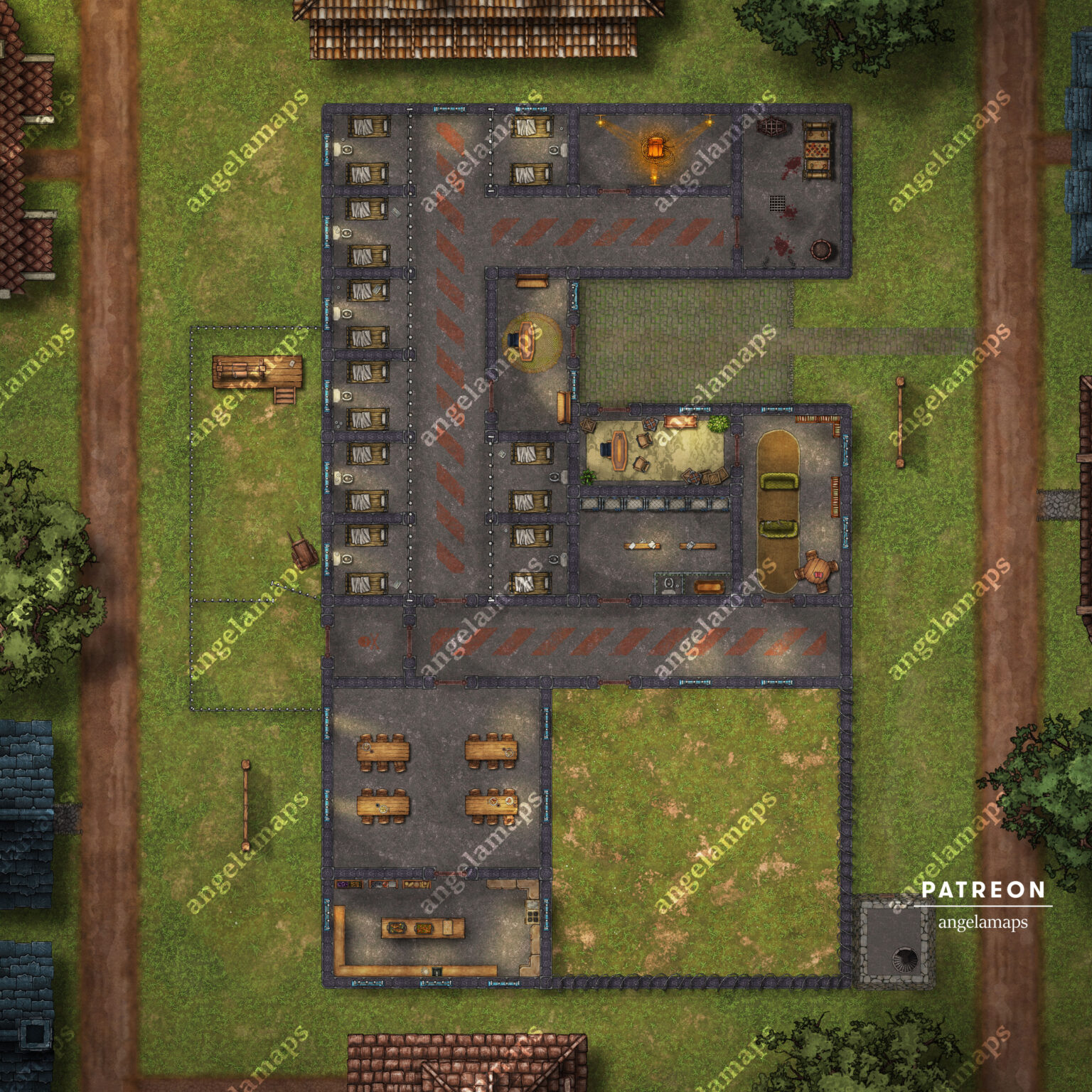 Prison – Angela Maps – Free, Static, and Animated Battle Maps for D&D ...