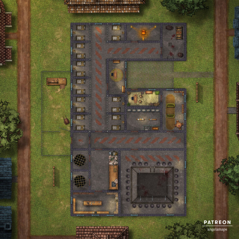 Prison – Angela Maps – Free Battle Maps for TTRPGs