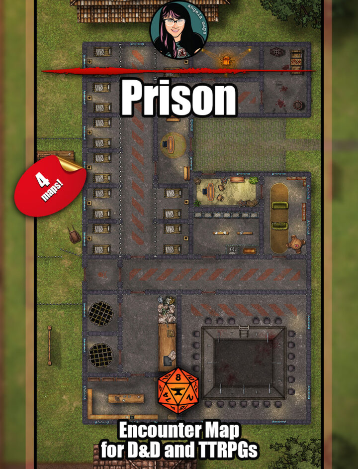 Prison – Angela Maps – Free, Static, and Animated Battle Maps for D&D ...