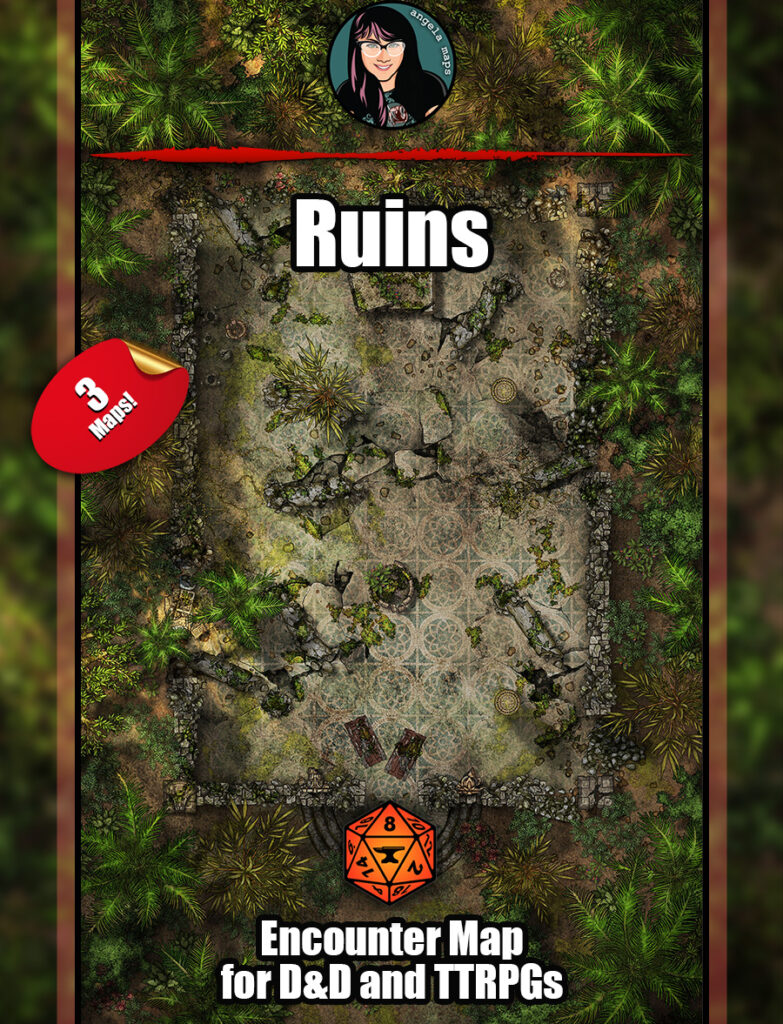 Ruins – Angela Maps – Free, Static, and Animated Battle Maps for D&D ...