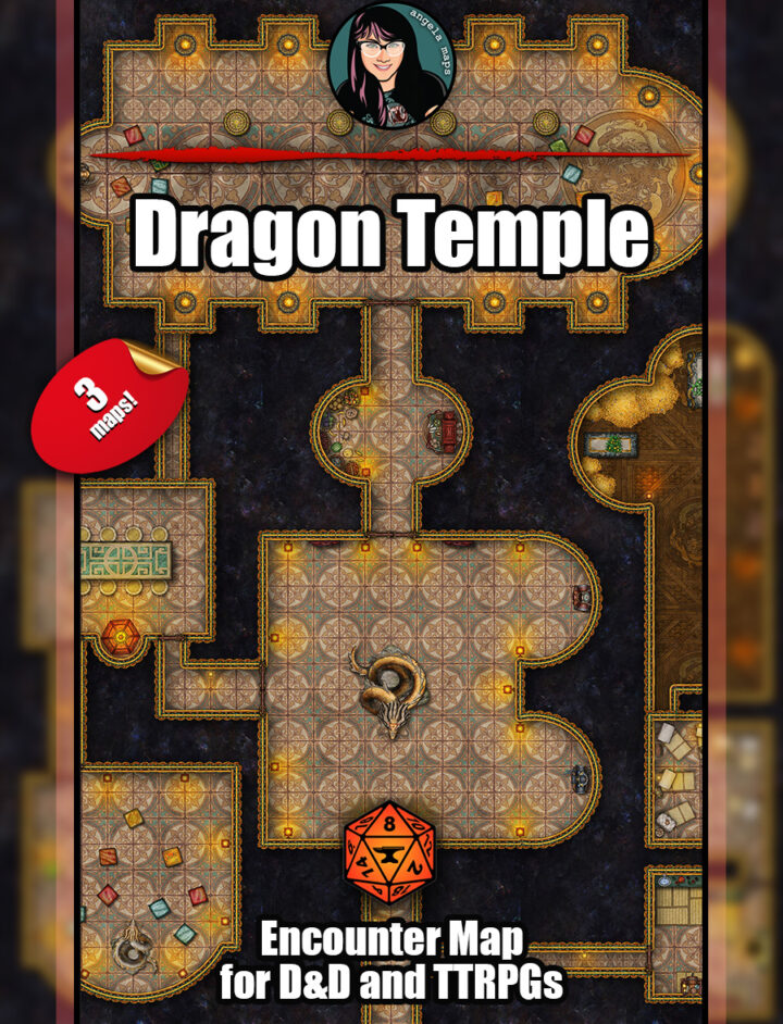Dragon Temple – Angela Maps – Free Battle Maps for TTRPGs
