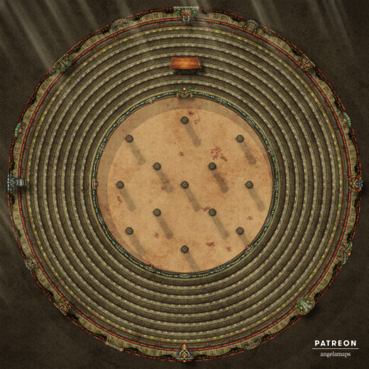Round Arena – Angela Maps – Free Battle Maps for TTRPGs
