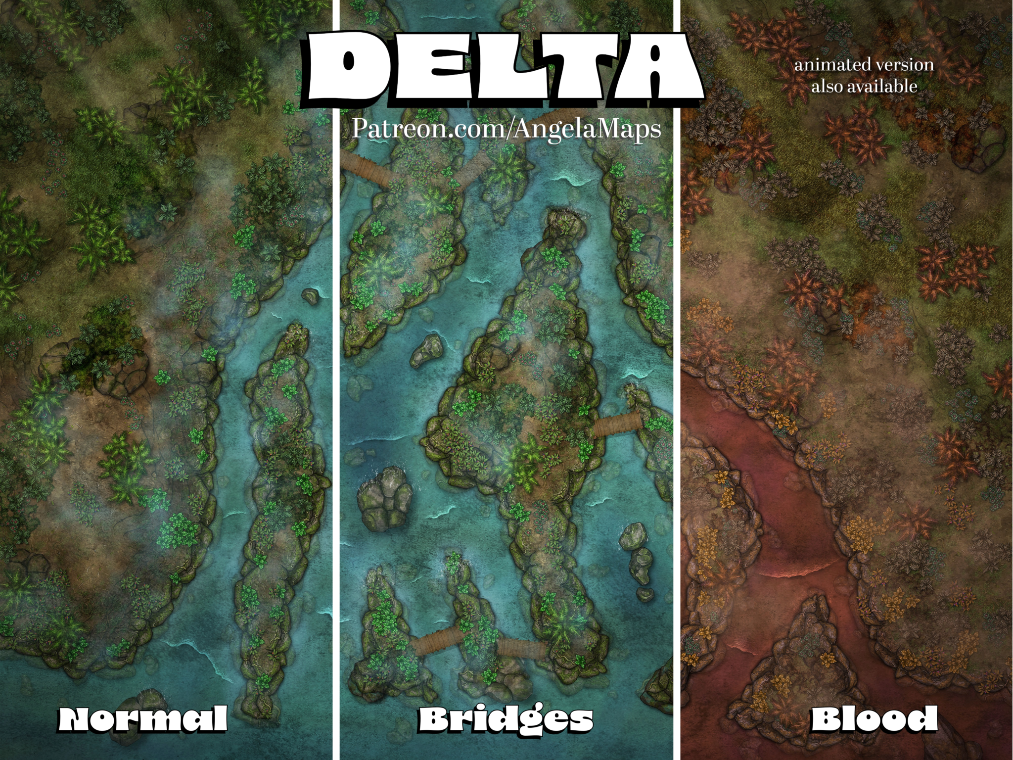 Delta – Angela Maps – Free Battle Maps for TTRPGs