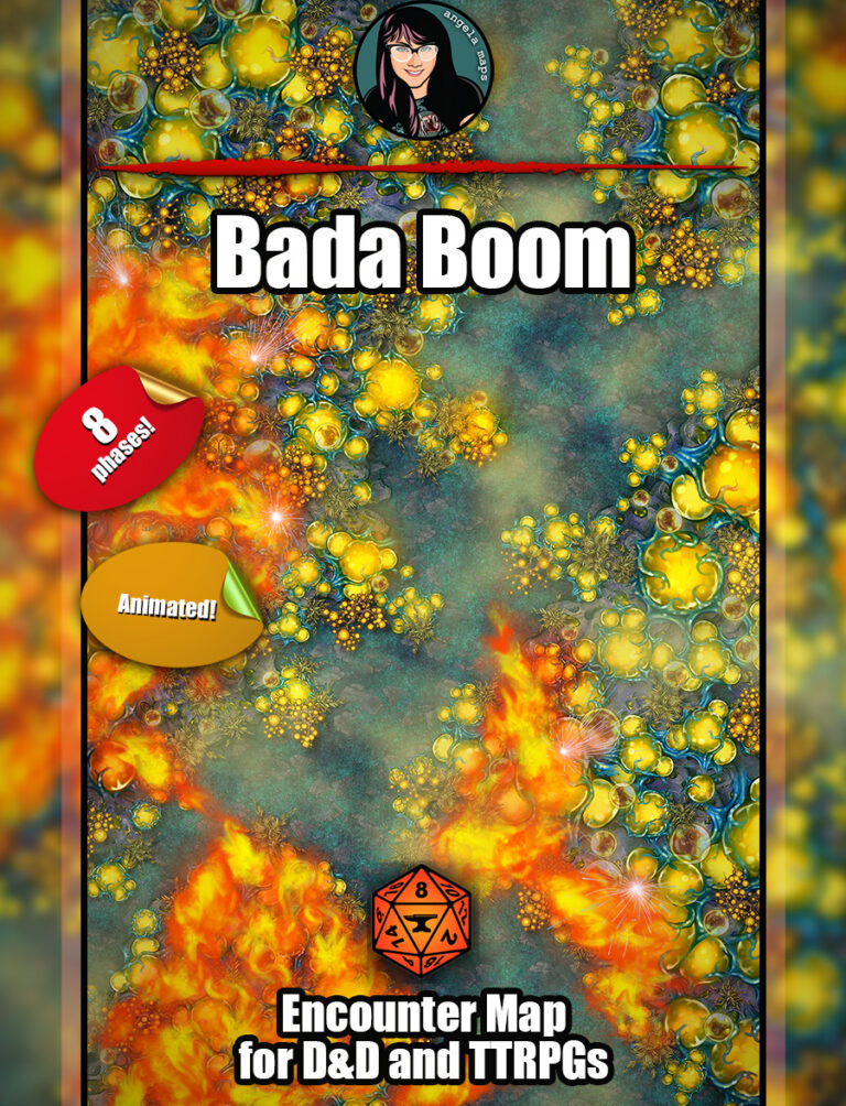 Bada Boom! Animated, phased battle map – Angela Maps – Free Battle Maps ...
