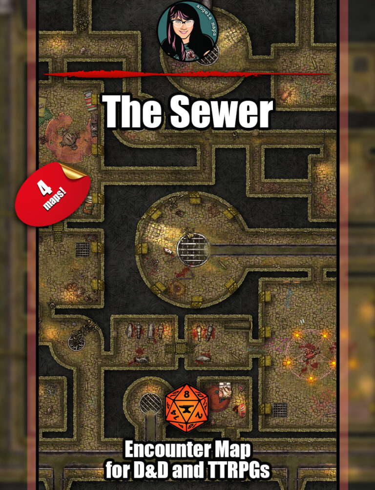 The Sewer – Angela Maps – Free, Static, and Animated Battle Maps for D ...