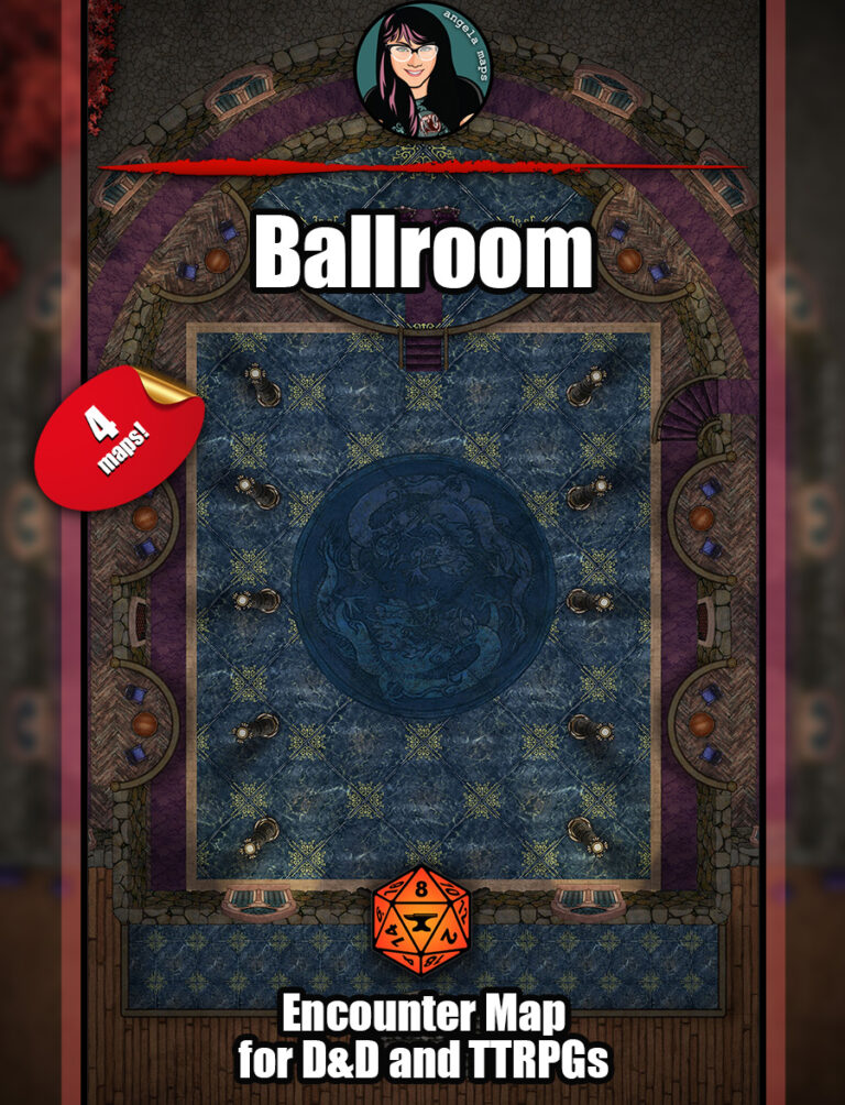 Ballroom – Angela Maps – Free Battle Maps for TTRPGs