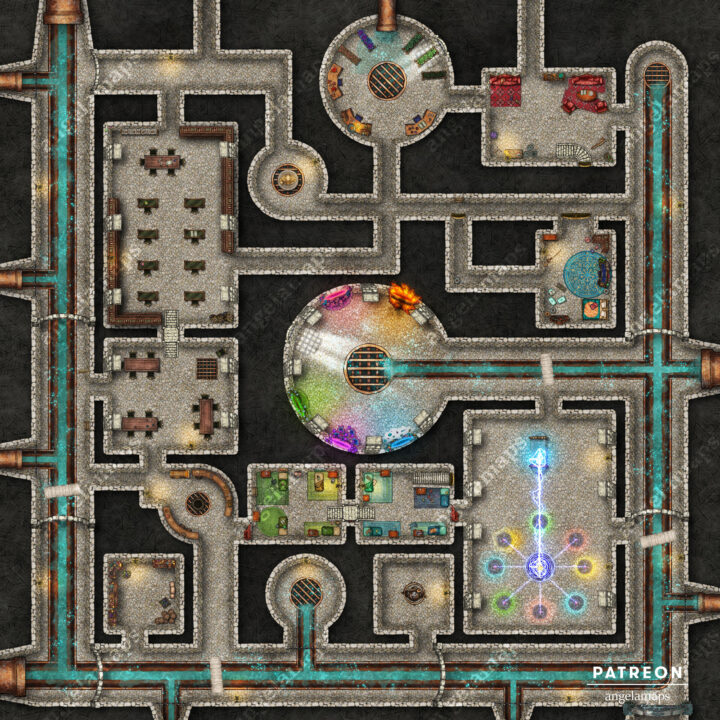 The Sewer – Angela Maps – Free, Static, and Animated Battle Maps for D&D and other RPGs